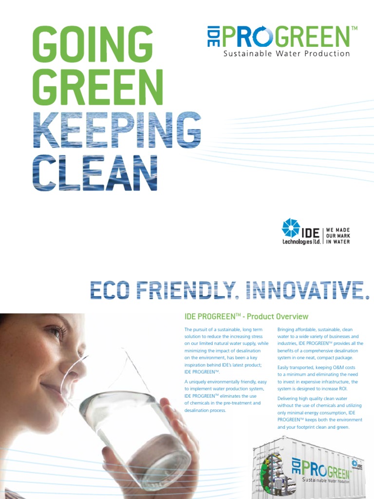 Ide Progreen Brochure | PDF | Desalination | Drinking Water