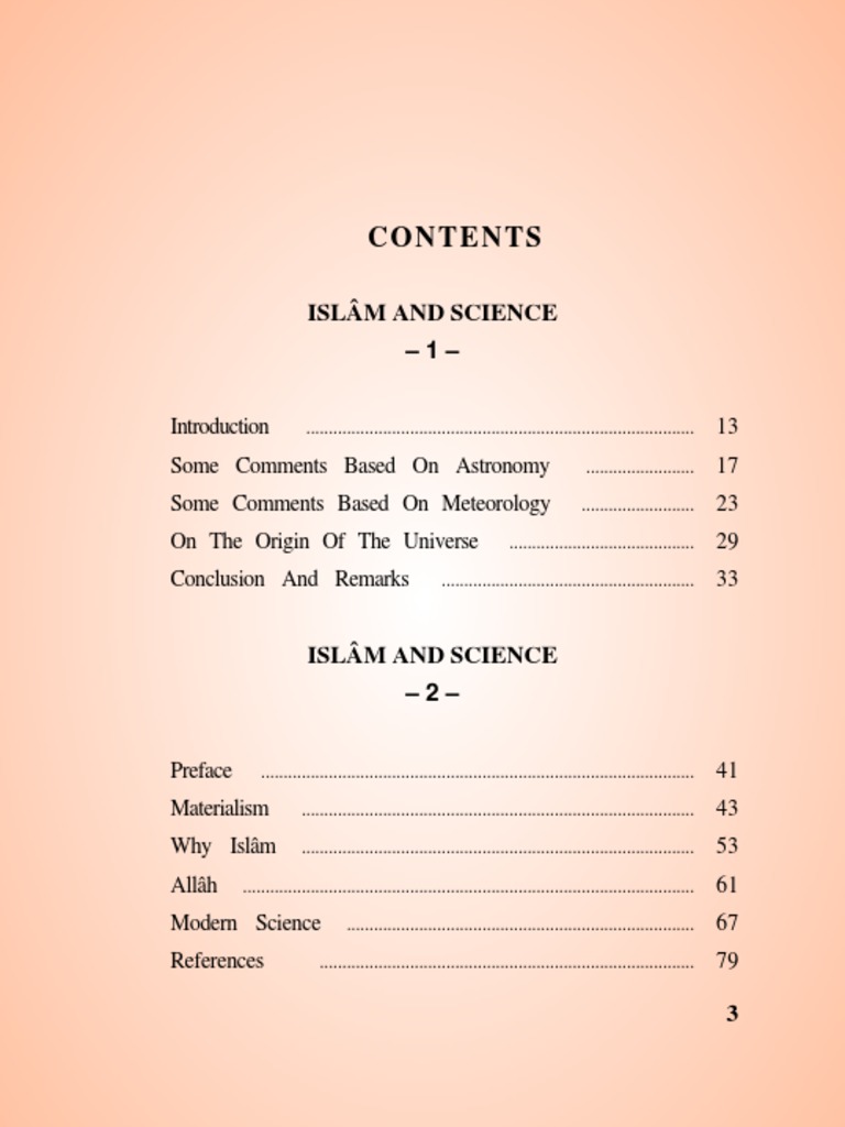 Islâm and Science | PDF | Quran | Islam