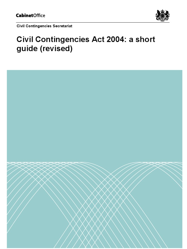 Short Guide To The Civil Contingency Act | PDF | Emergency | State Of ...