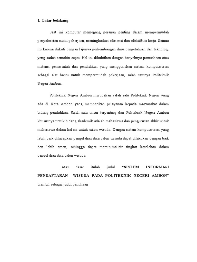 Contoh Proposal TA | PDF | Komputer