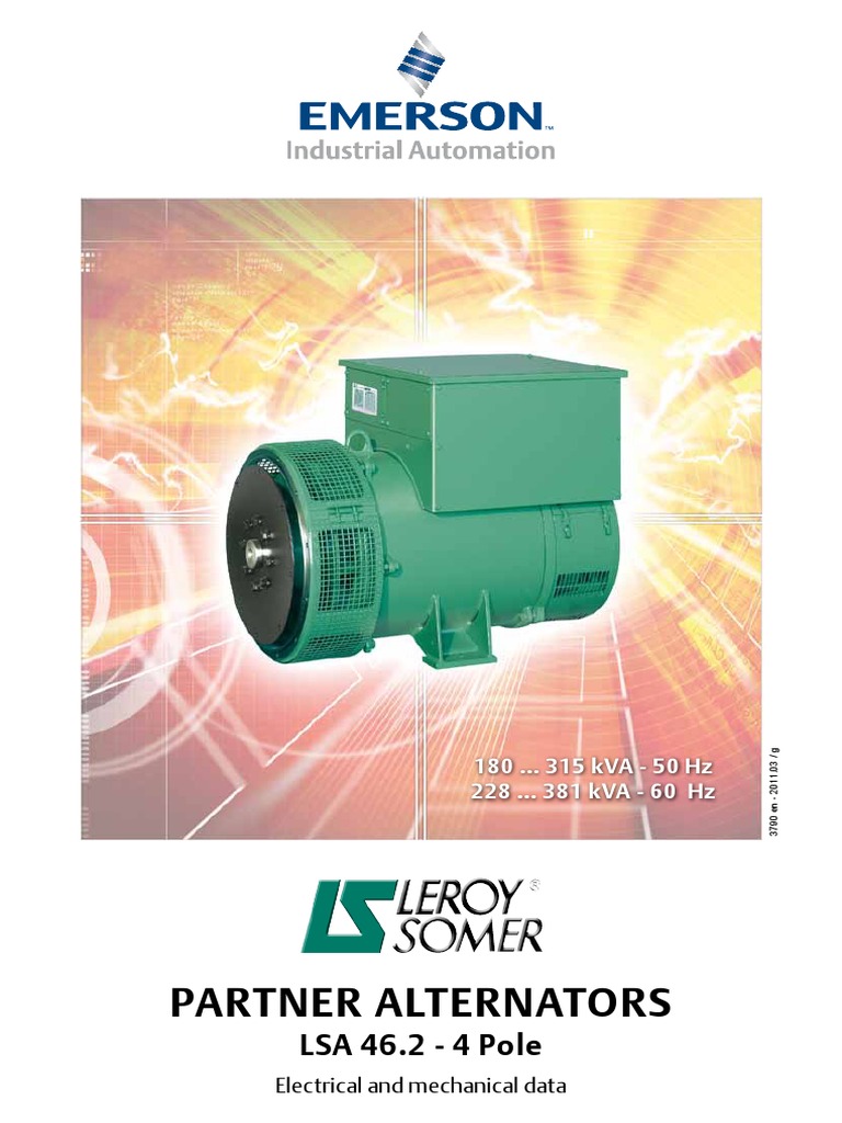 Alternador Emerson LSA46 2 | PDF | Electrical Engineering | Physical Quantities
