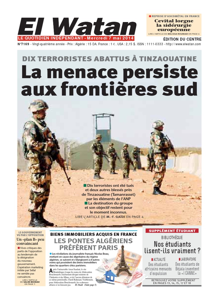 El Watan 07.05.2014 | PDF | Business