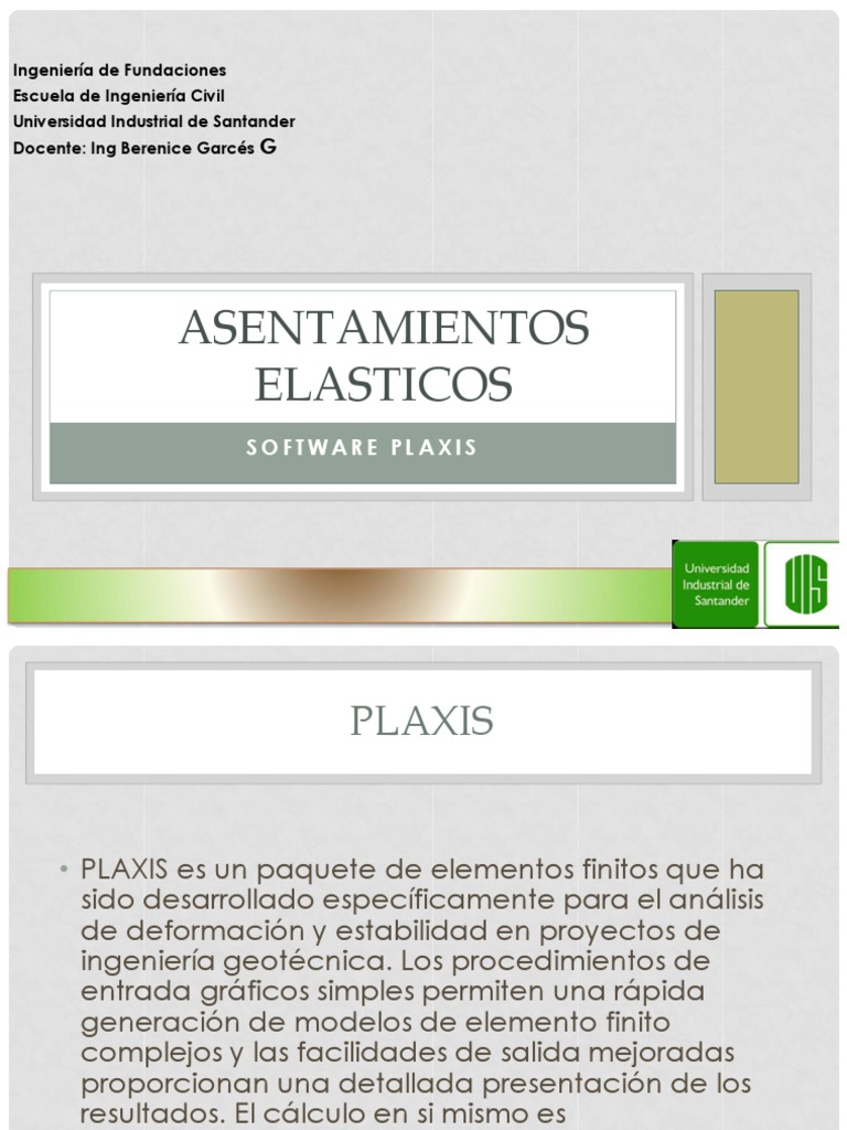 PLAXIS Software Asentamientos Elásticos | PDF | Point and Click | Science