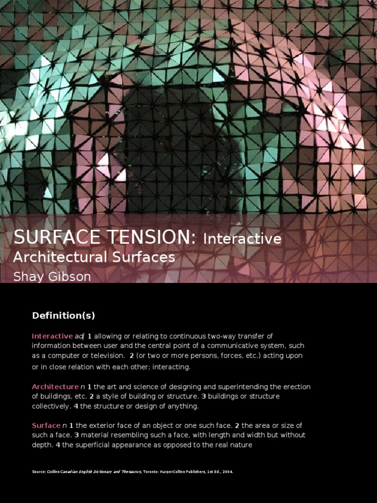 Interactive Surfaces Presentation | PDF | Nature