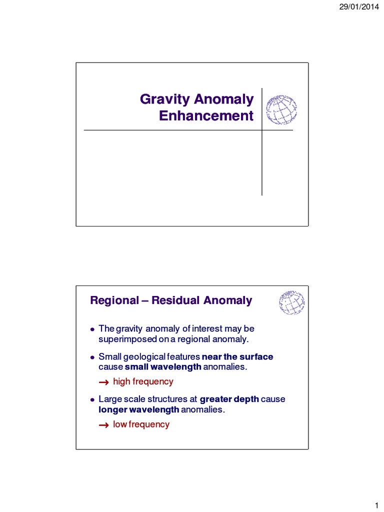 Gravity Anomaly Enhancement | PDF | Spectral Density | Moving Average