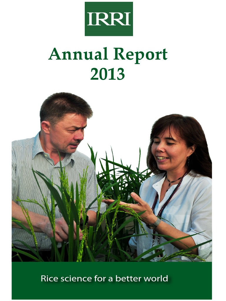 IRRI Annual Report 2013 | PDF | International Rice Research Institute ...
