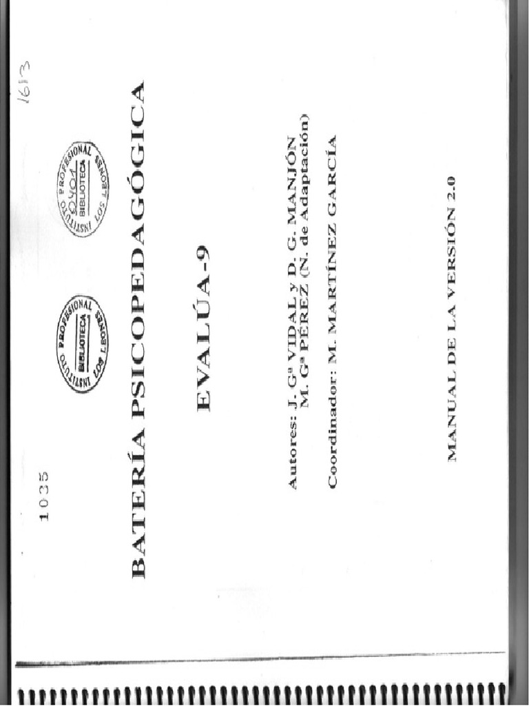 Manual Evalua 9 | PDF