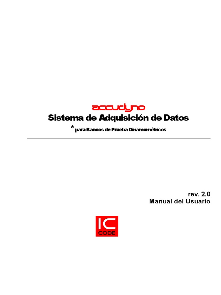 Manual de AccuDyno | PDF | Naturaleza | Informática y tecnología de la ...