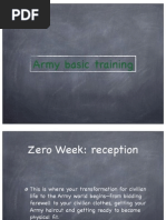Army Basic Training Weekly Schedule | PDF | Military | Military Science