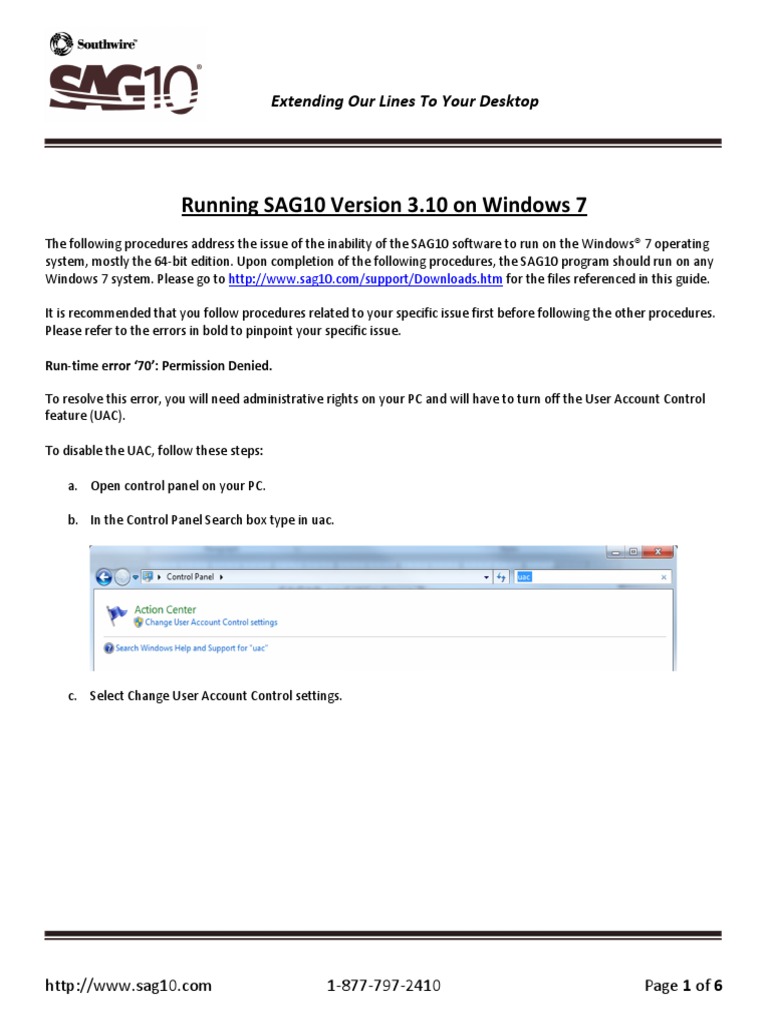 Running SAG10 v3.10 On Windows 7 | PDF | Microsoft Windows | Ibm Pc ...
