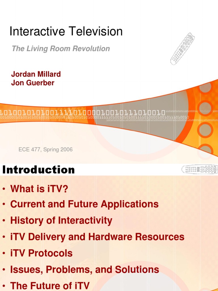 Interactive Television | PDF | Streaming Media | Set Top Box