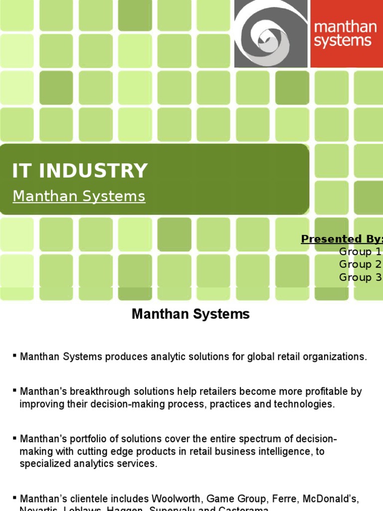 Manthan IT | PDF | Business Intelligence | Analytics