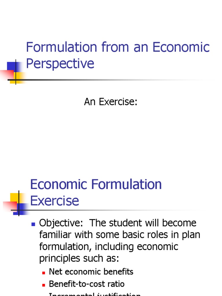 Economic Formulation Exercise Overview | PDF | Business | Finance ...