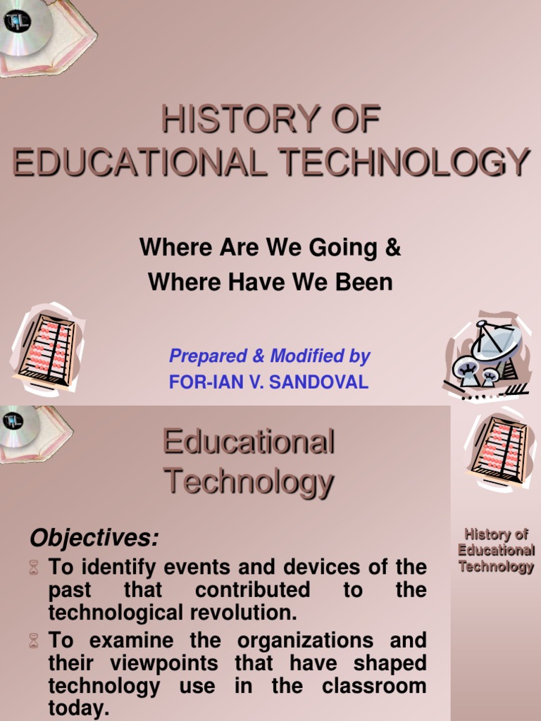 History of Educational Technology 1210521877967329 8 | PDF | Computer ...