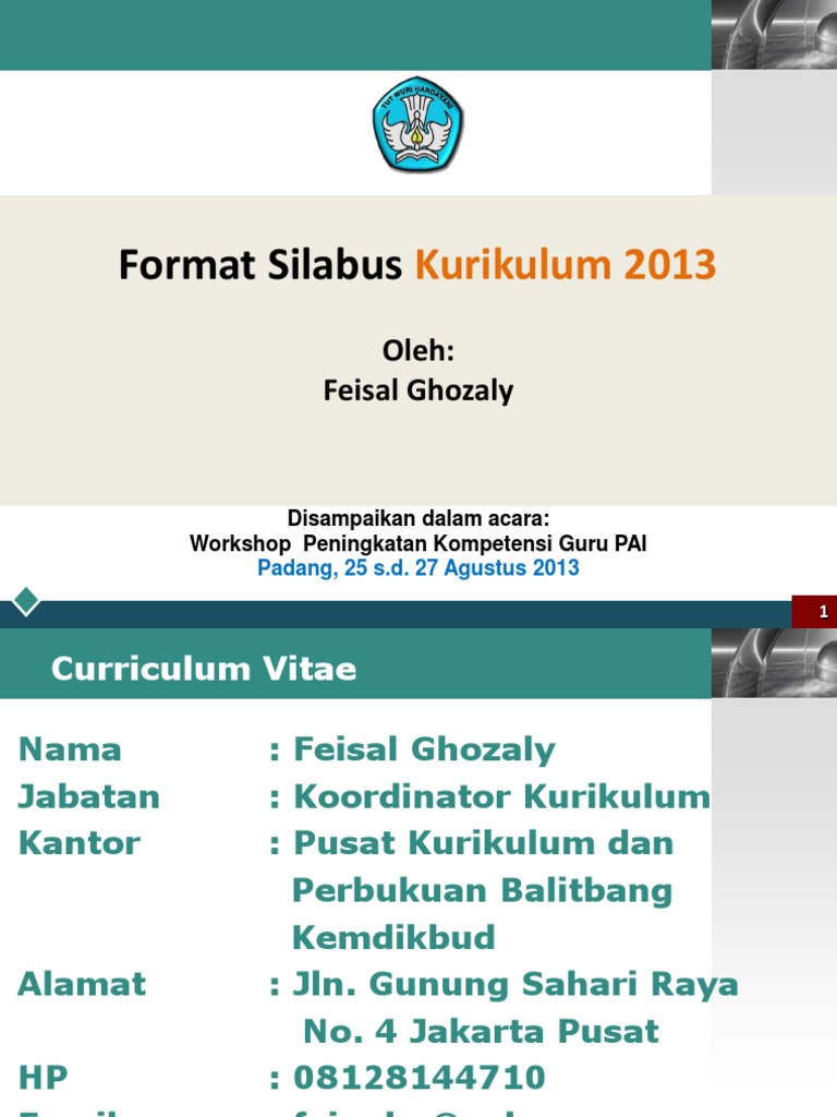 Format Silabus Kurikulum 2013 | PDF | Karier & Perkembangan