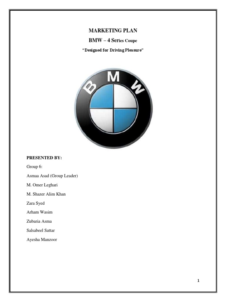Marketing Plan _bmw | Bmw | Advertising