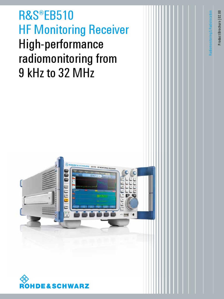 EB510 Bro en | PDF | Bandwidth (Signal Processing) | Spectral Density
