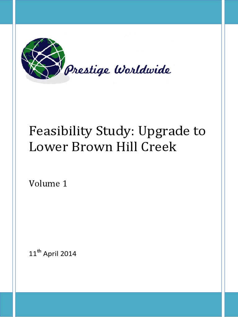 Feasibility Study - Volume 1 | PDF | Flood | Surface Runoff
