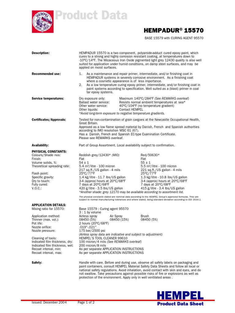 Hempadur 15570 | Paint | Epoxy
