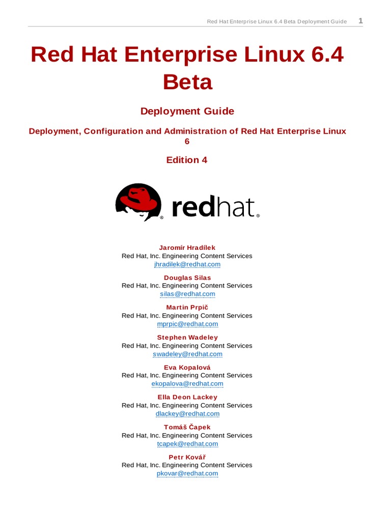 Red - Hat - Enterprise - Linux 6 Beta Deployment - Guide en US PDF ...