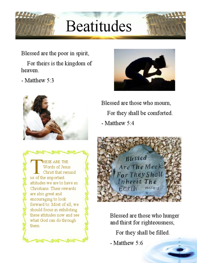 List of the Beatitudes | PDF
