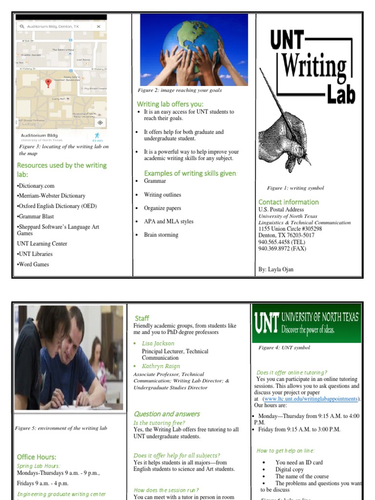UNT Writing Lab Services Overview | PDF | Tutor | Communication