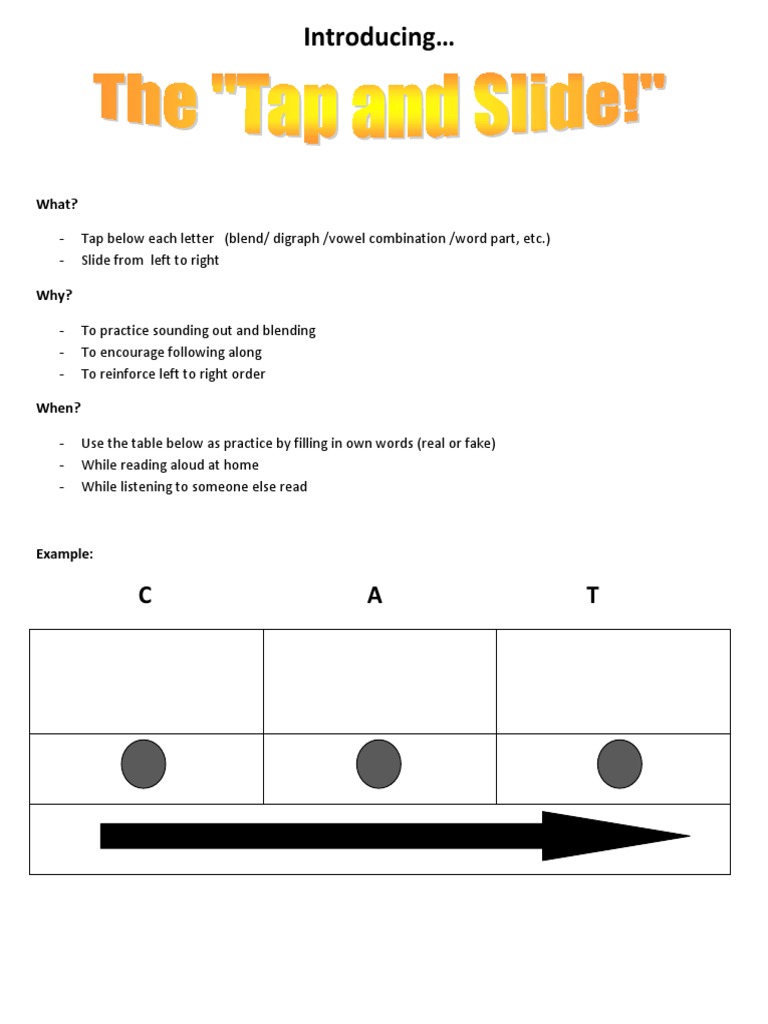 Tap and Slide | PDF | Language Arts & Discipline