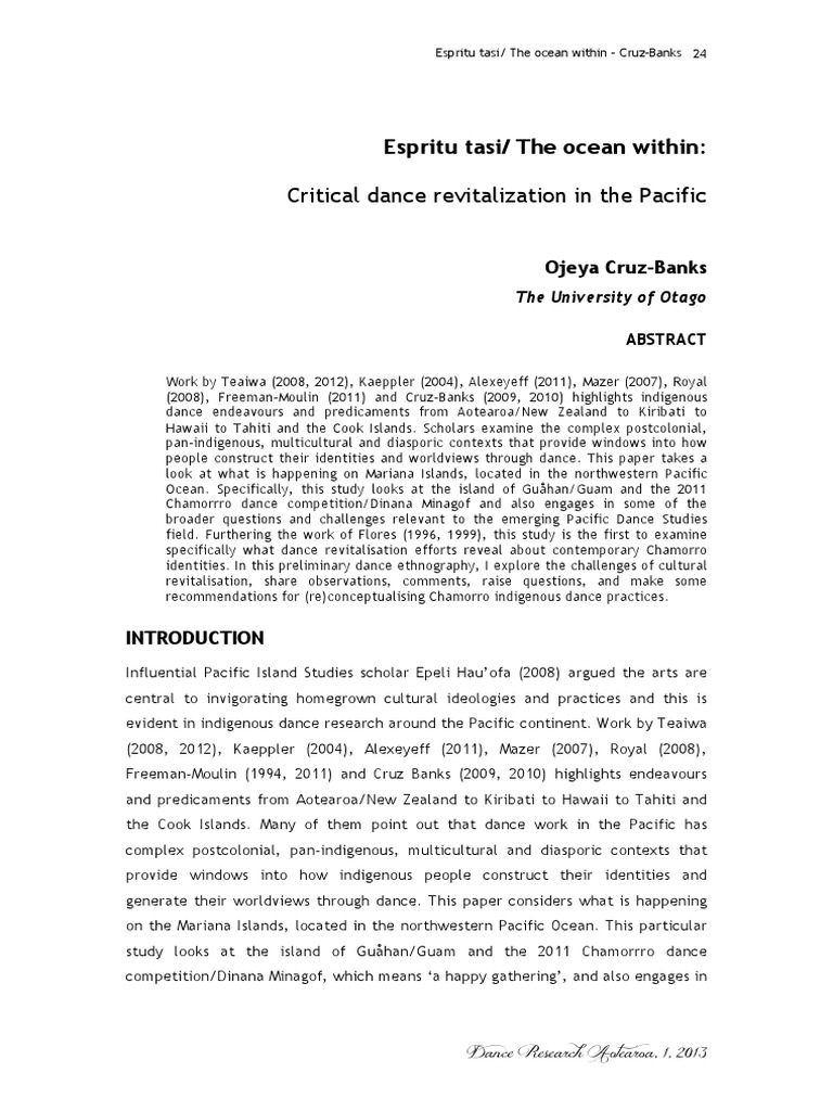 Revitalizing Ancient Chamorro Dance | PDF | Guam | Mariana Islands