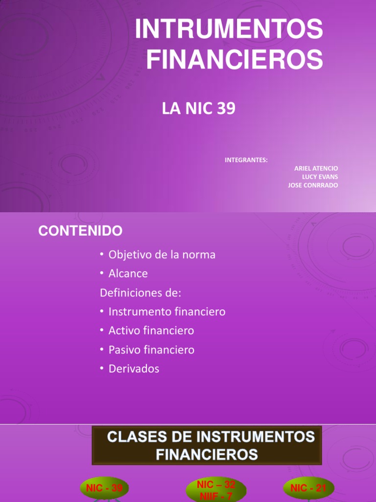 Nic39 Resumen | PDF | Compartir (Finanzas) | normas internacionales de ...