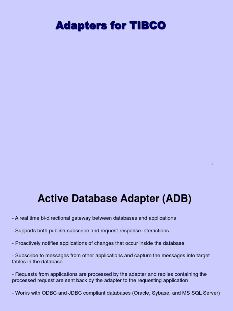 147392137-6-Tibco-ADB | Table (Database) | Databases