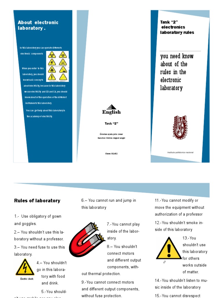 Electronic Laboratory Rules and Guidelines | PDF