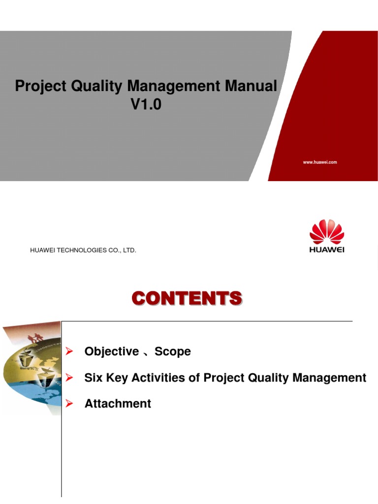 Huawei Project Quality Management Guide | PDF | Quality Management ...