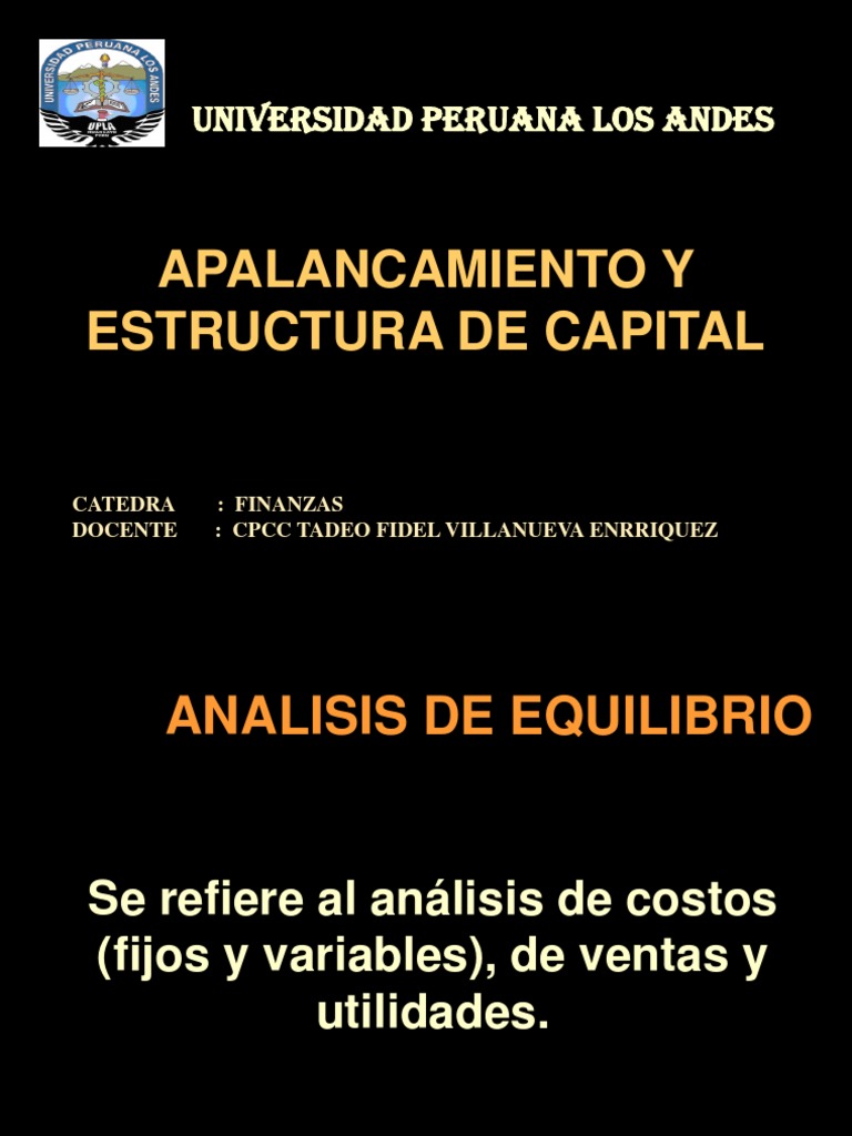 06 Apalancamiento y Estructura de Capital | PDF | Apalancamiento (Finanzas) | Compartir (Finanzas)