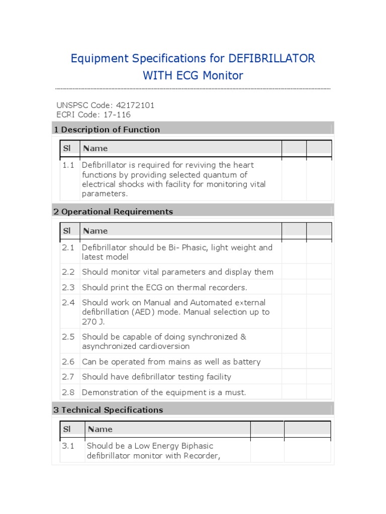 Defibrillator With Ecg Monitor | PDF | Manufactured Goods | Electrical ...