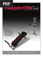 Total Gym Incline Bodyweight Trainer Exercise Chart - Spec | PDF ...