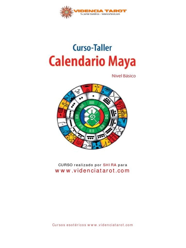 Curso Sobre El Calendario Maya Pdf Civilización Maya Calendario