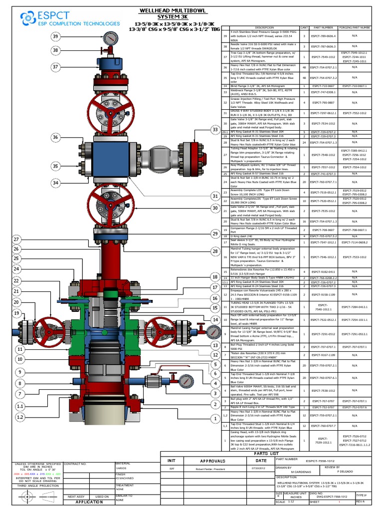 Espct - Tba Ensamble Total Monobore 3k Acording With Kom 3-1-8 3k ...