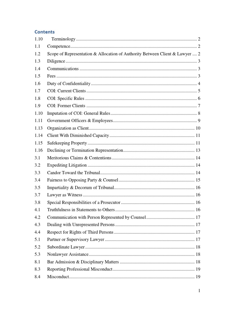 Professional Responsibility Outline | PDF | Lawyer | Witness