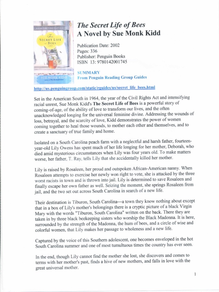 Secret Life Bees | PDF | Religion And Belief