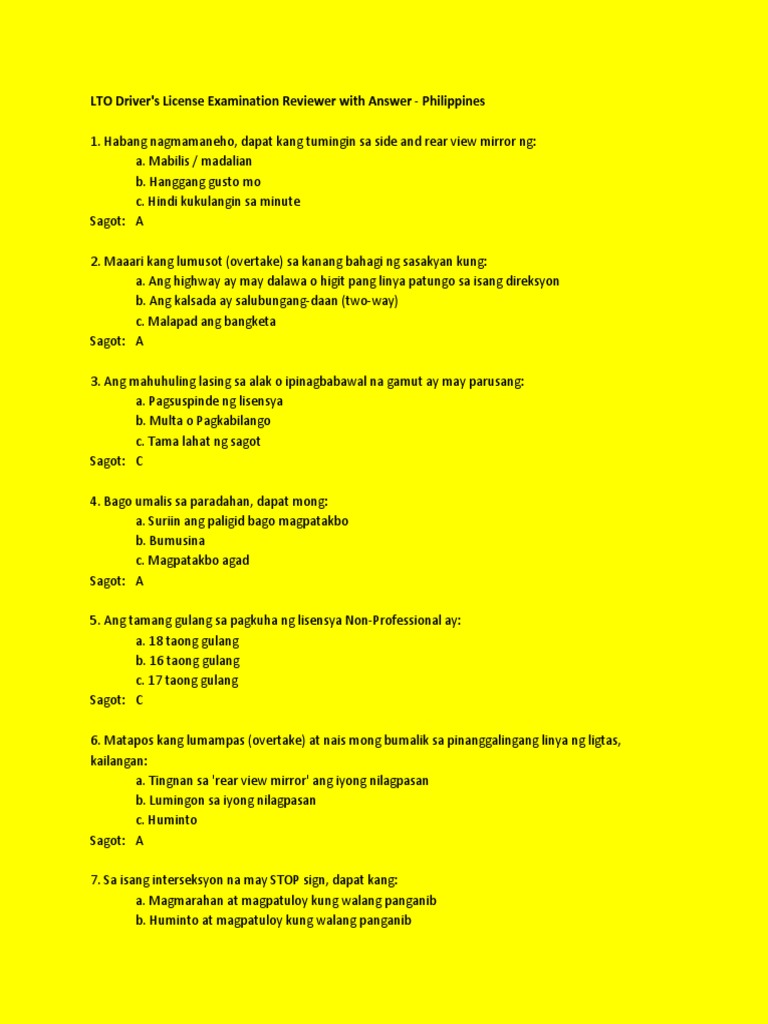 LTO Driver's License | PDF