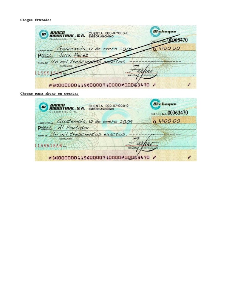 Cheque Cruzado | PDF
