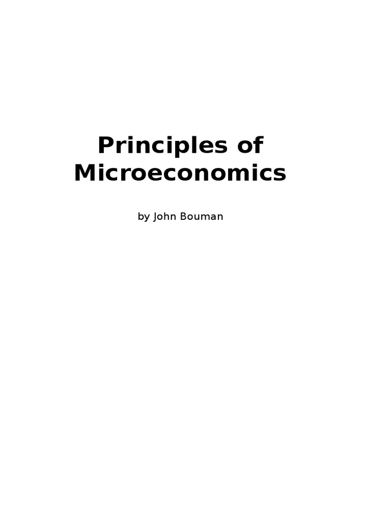 Microeconomics | PDF | Profit (Economics) | Macroeconomics