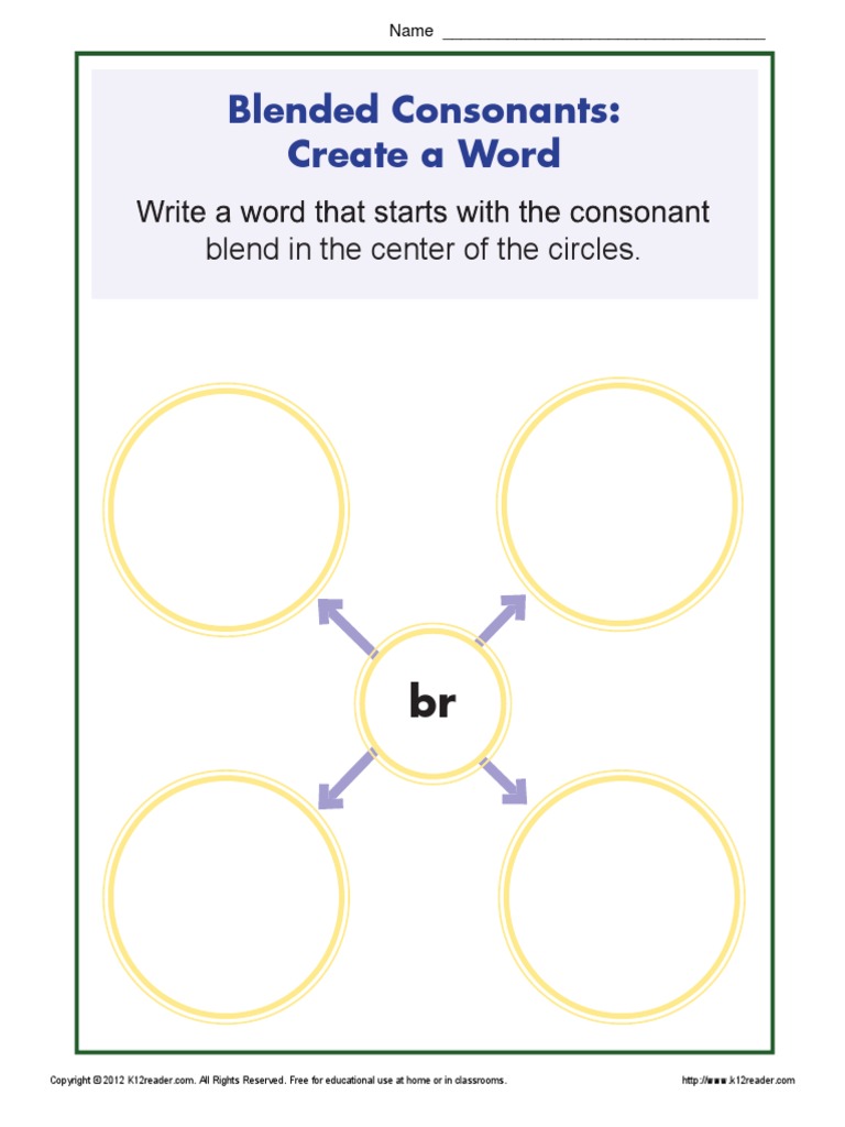 Blended Consonants BR | PDF