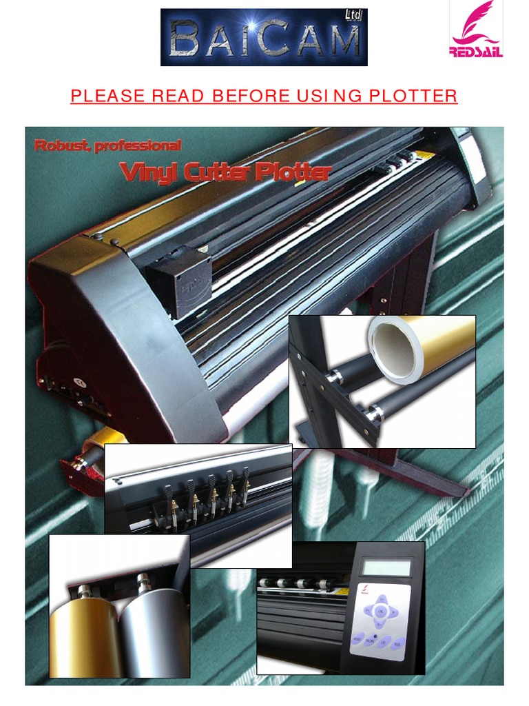 Manual Plotter Redsail Instalación | PDF | Graphics | Media Technology
