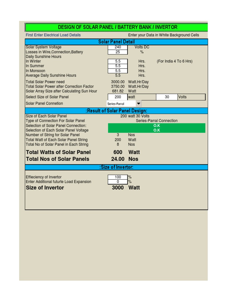 Solar Panel Design | PDF | Solar Panel | Photovoltaic System