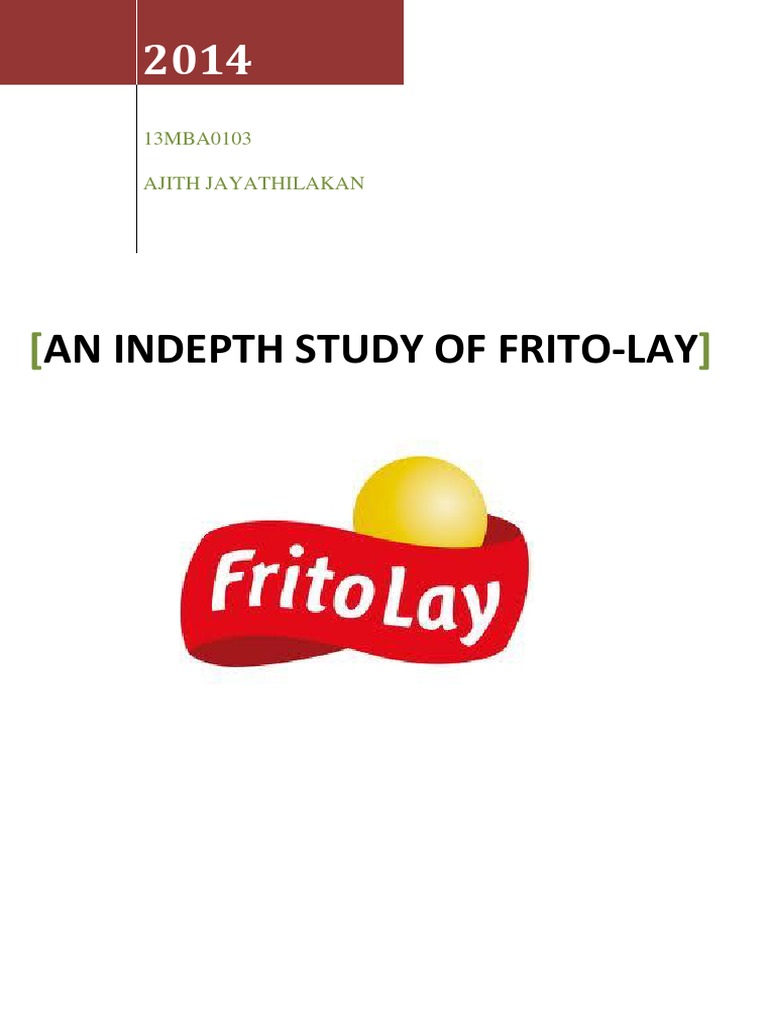 A Detailed Study On Frito Lays | PDF | Potato Chip | Snack Food