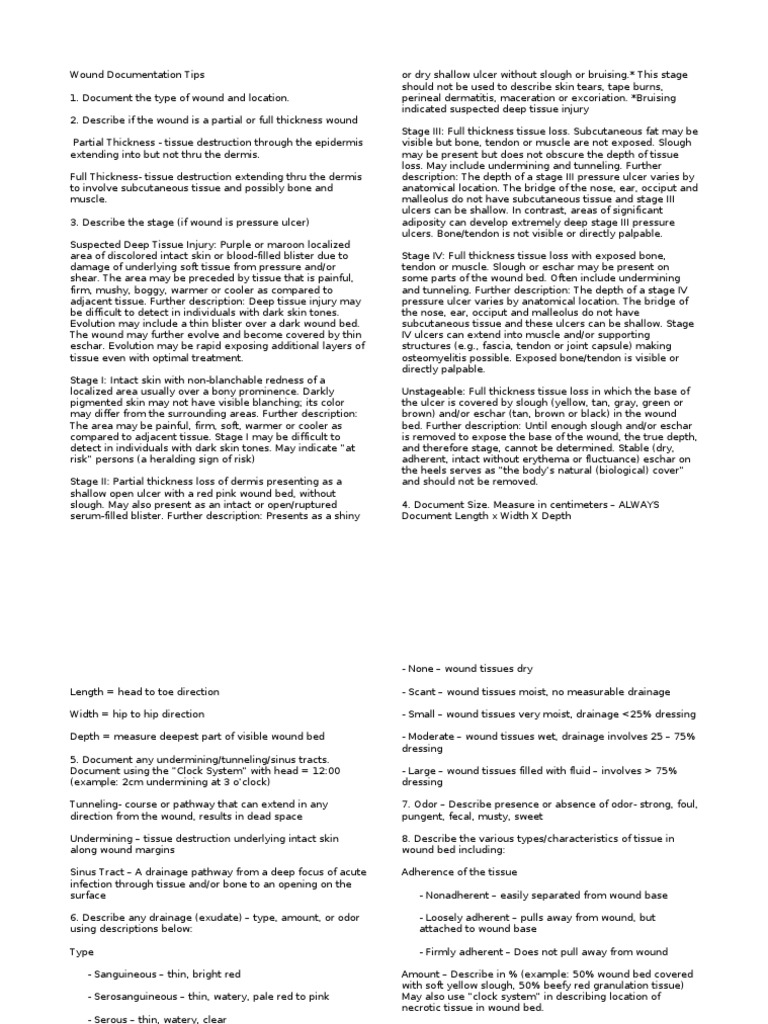 Wound Documentation Tips | Anatomical Terms Of Location | Wound