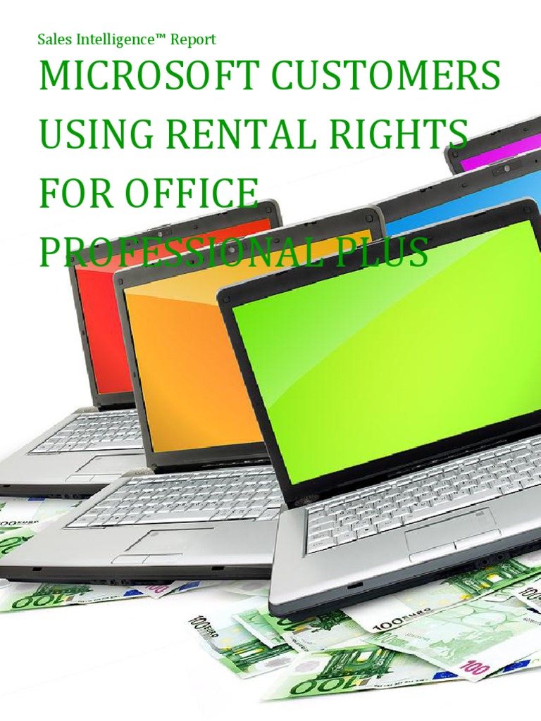 Microsoft Customers Using Rental Rights For Office Professional Plus ...