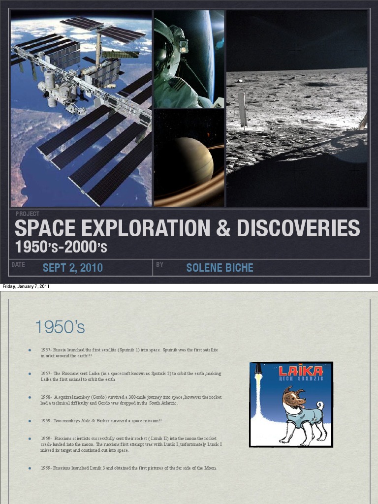 A Comprehensive Chronicle of Space Exploration Milestones from the ...