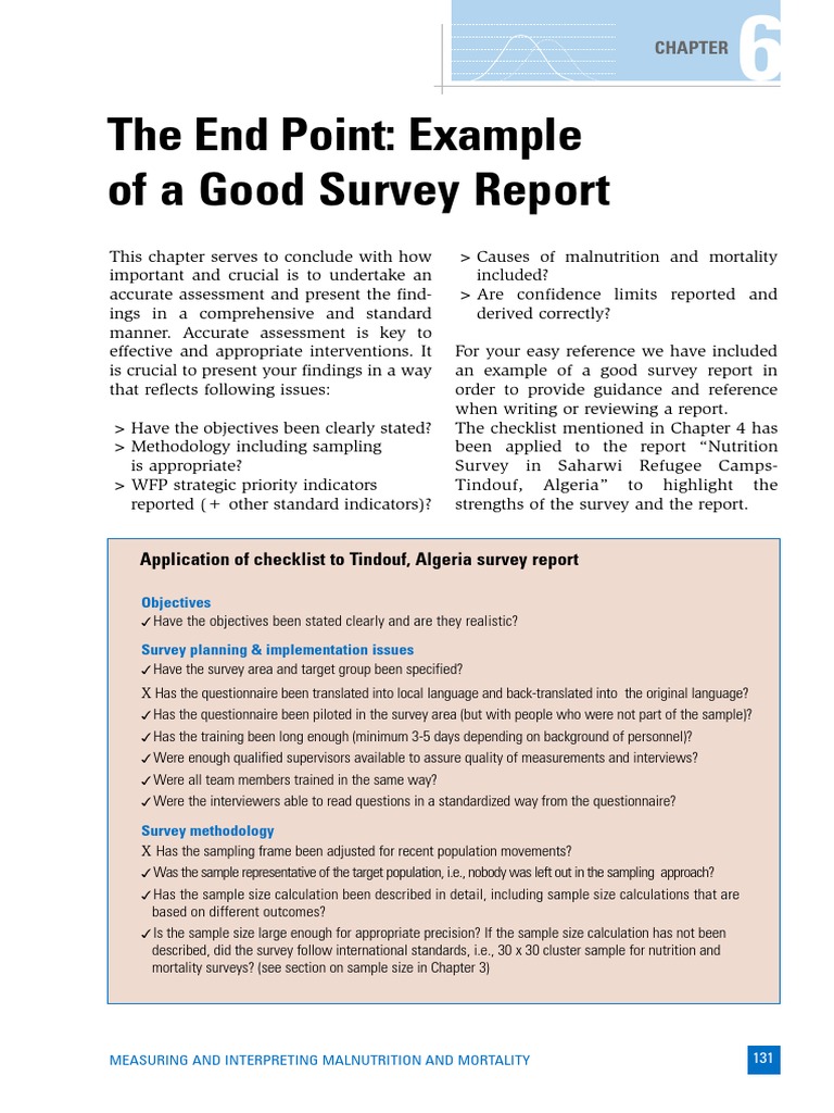 8) Chapter 6 - Example of Good Survey Report (Pgs 131-174) | PDF ...